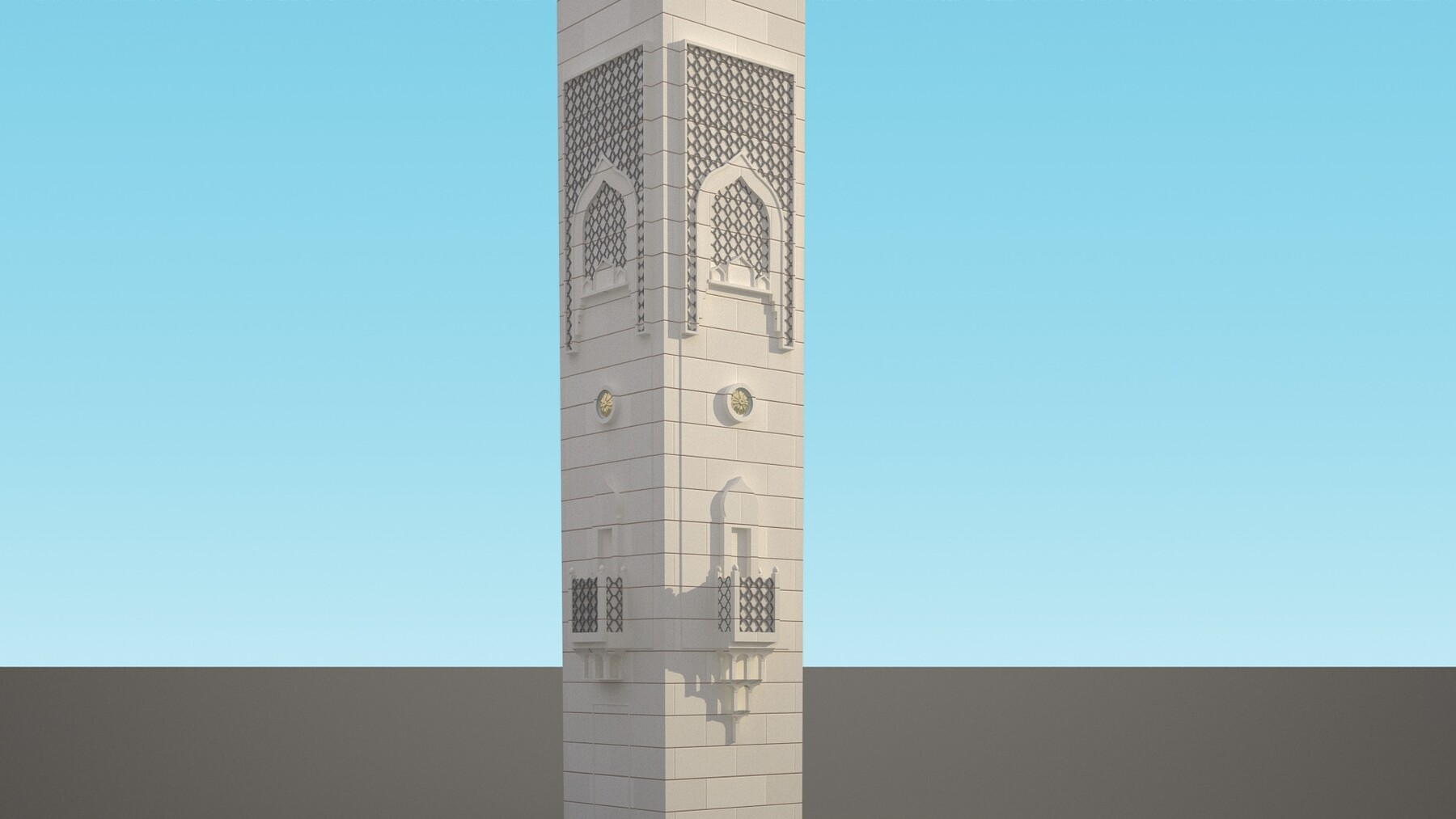 ArtStation - Islamic Minaret 01 3D Model | Resources