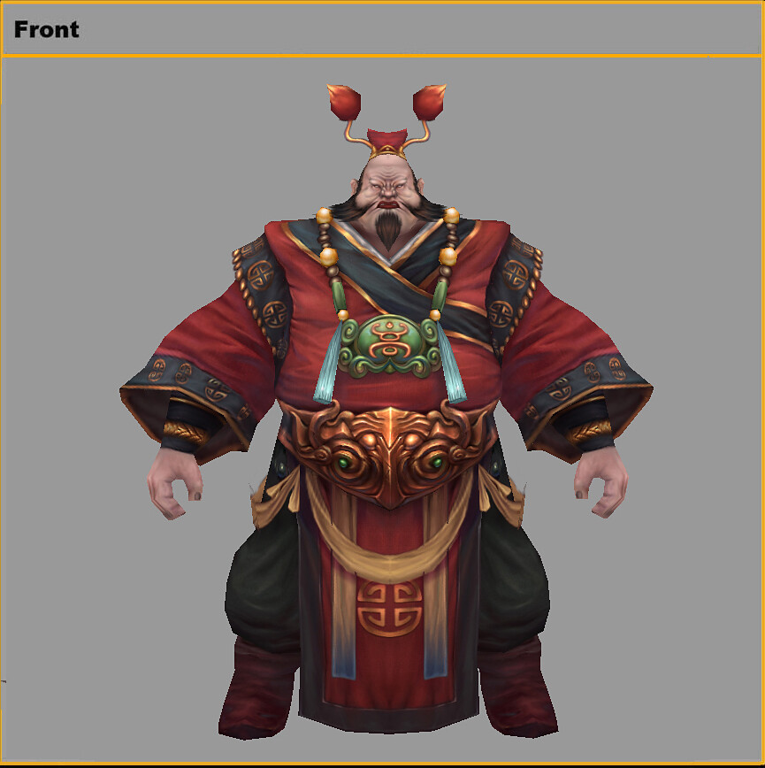 ArtStation - Low poly 3D characters- Gao Taigong 06 | Game Assets