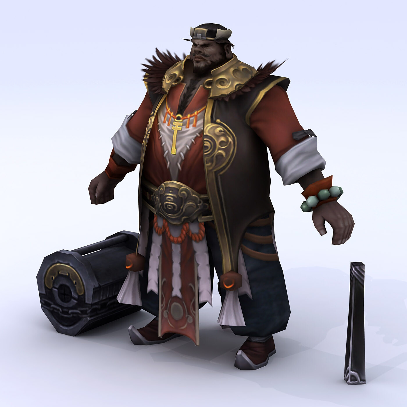 ArtStation - Low poly 3D characters- Housekeeper high only | Game Assets