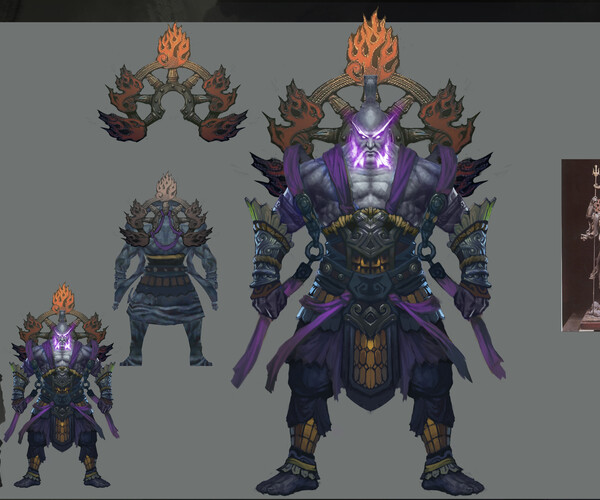 ArtStation - Low poly 3D characters-Indigo God | Game Assets