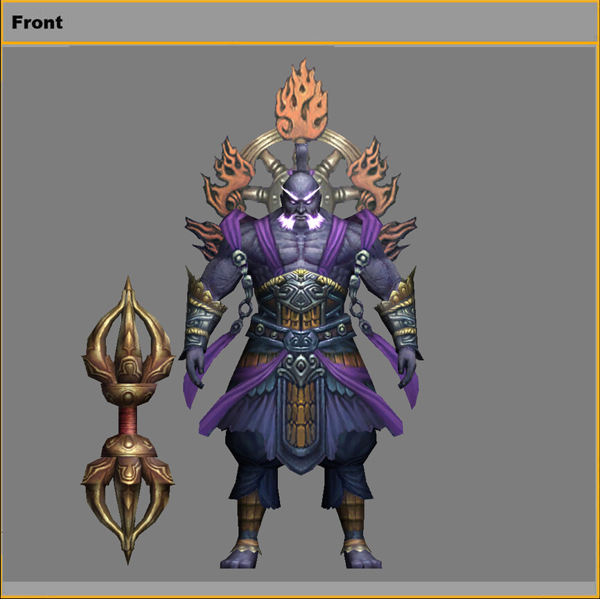 ArtStation - Low poly 3D characters-Indigo God | Game Assets