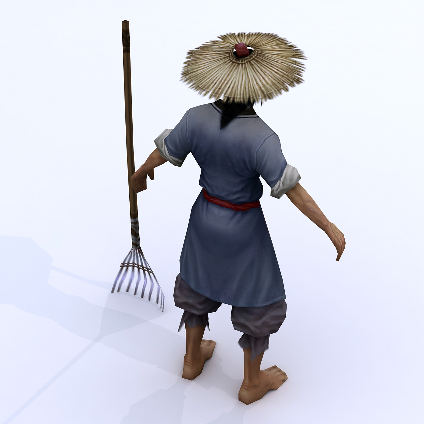 ArtStation - Low poly 3D characters - Pious villagers | Game Assets