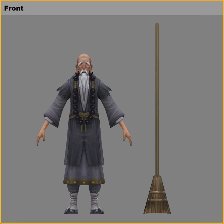 ArtStation - Low poly 3D characters - sweeping | Game Assets