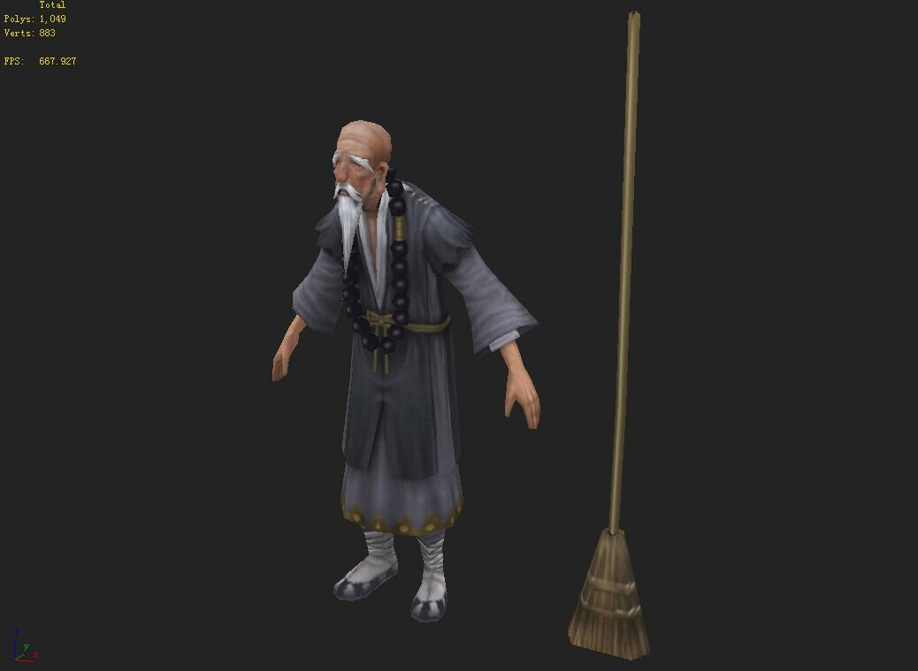 ArtStation - Low poly 3D characters - sweeping | Game Assets
