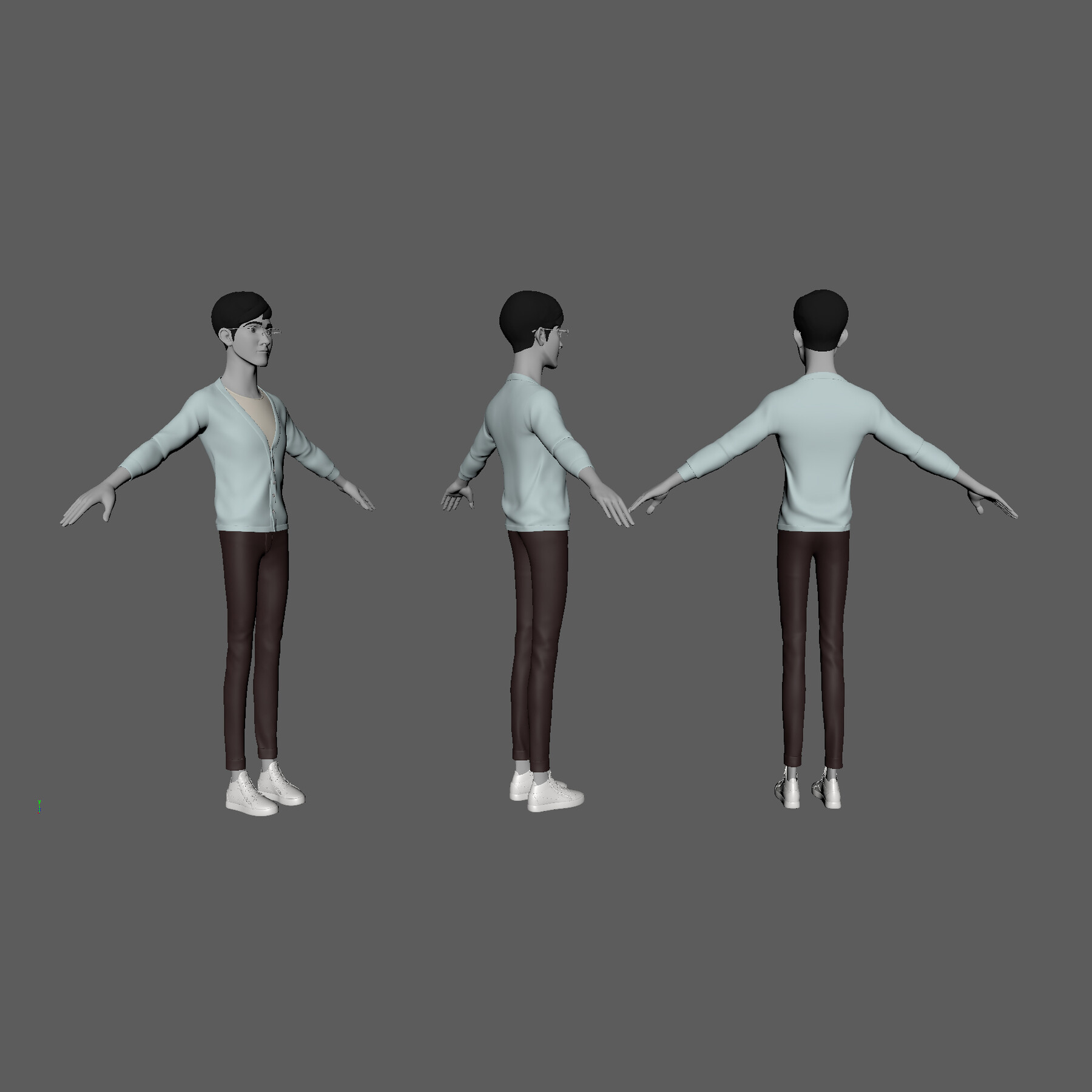 ArtStation - cartoon male modeling | Resources
