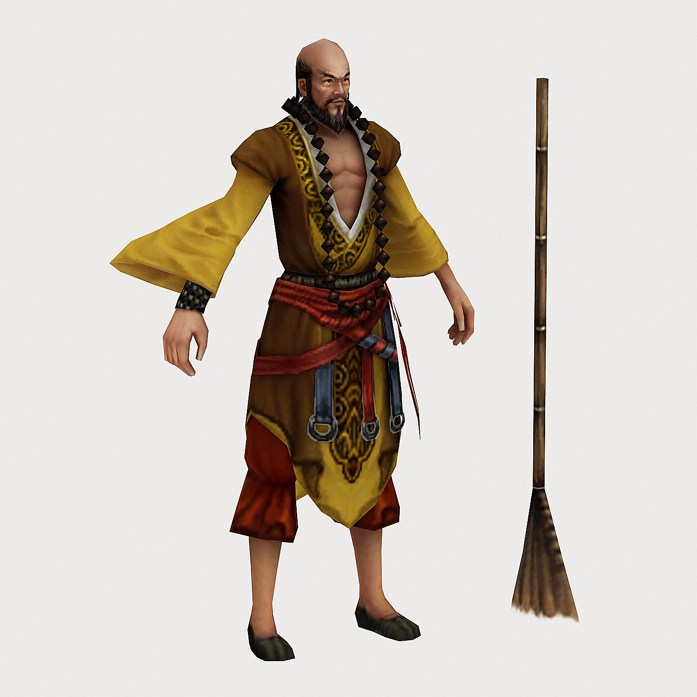 ArtStation - Low poly 3D characters-Monk | Game Assets