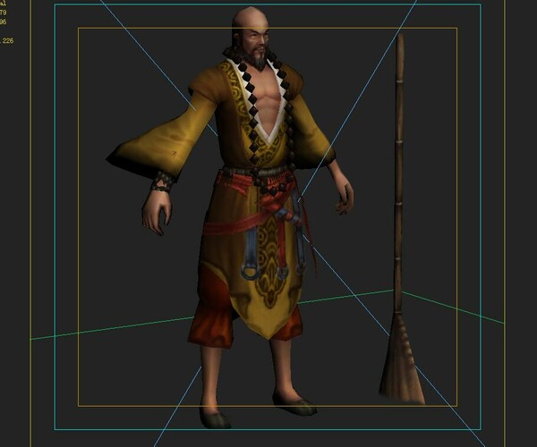 ArtStation - Low poly 3D characters-Monk | Game Assets