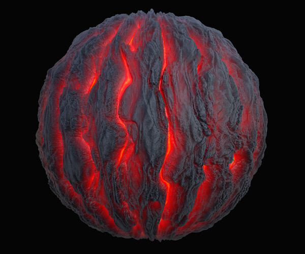 ArtStation - PBR Magma Material / Substance Designer | Game Assets