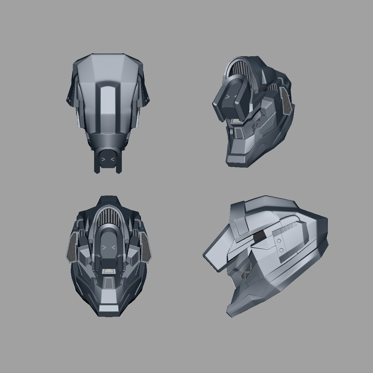 ArtStation - Robot head model | Resources