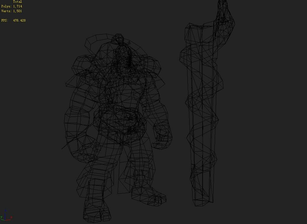 ArtStation - Low poly 3D characters - Mountain God | Game Assets