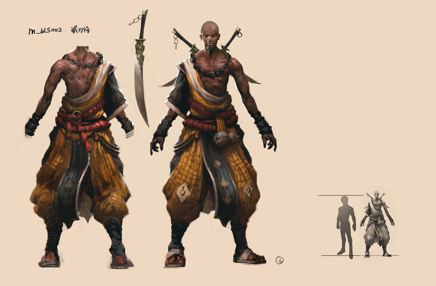 ArtStation - Low poly 3D characters-Shaolin Temple | Game Assets