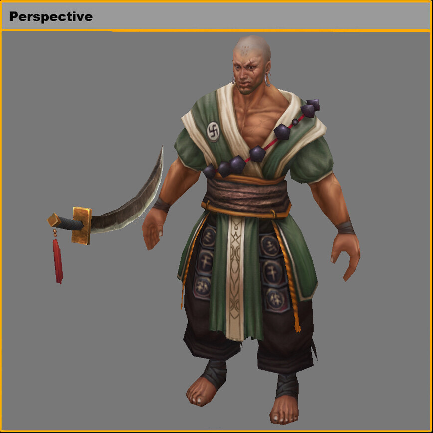 ArtStation - Low poly 3D characters-Shaolin Boxer | Game Assets