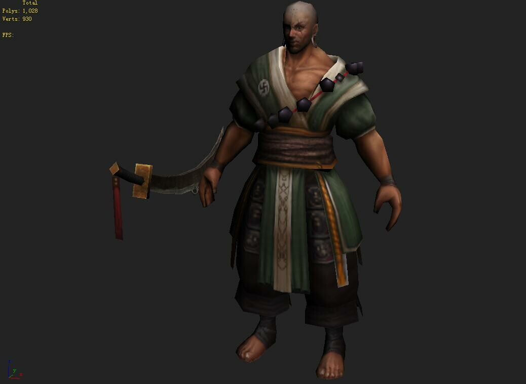 ArtStation - Low poly 3D characters-Shaolin Boxer | Game Assets