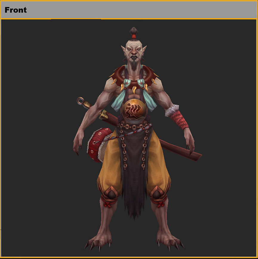 ArtStation - Low poly 3D characters - Patrol Demon | Game Assets