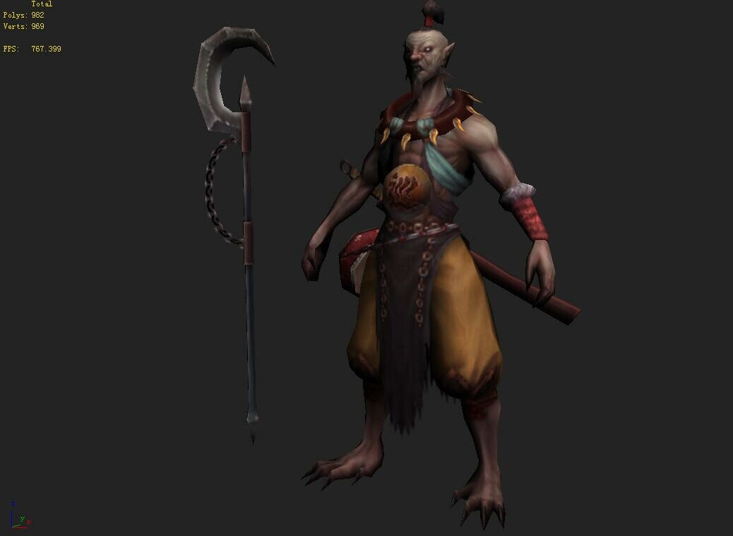 ArtStation - Low poly 3D characters - Patrol Demon | Game Assets