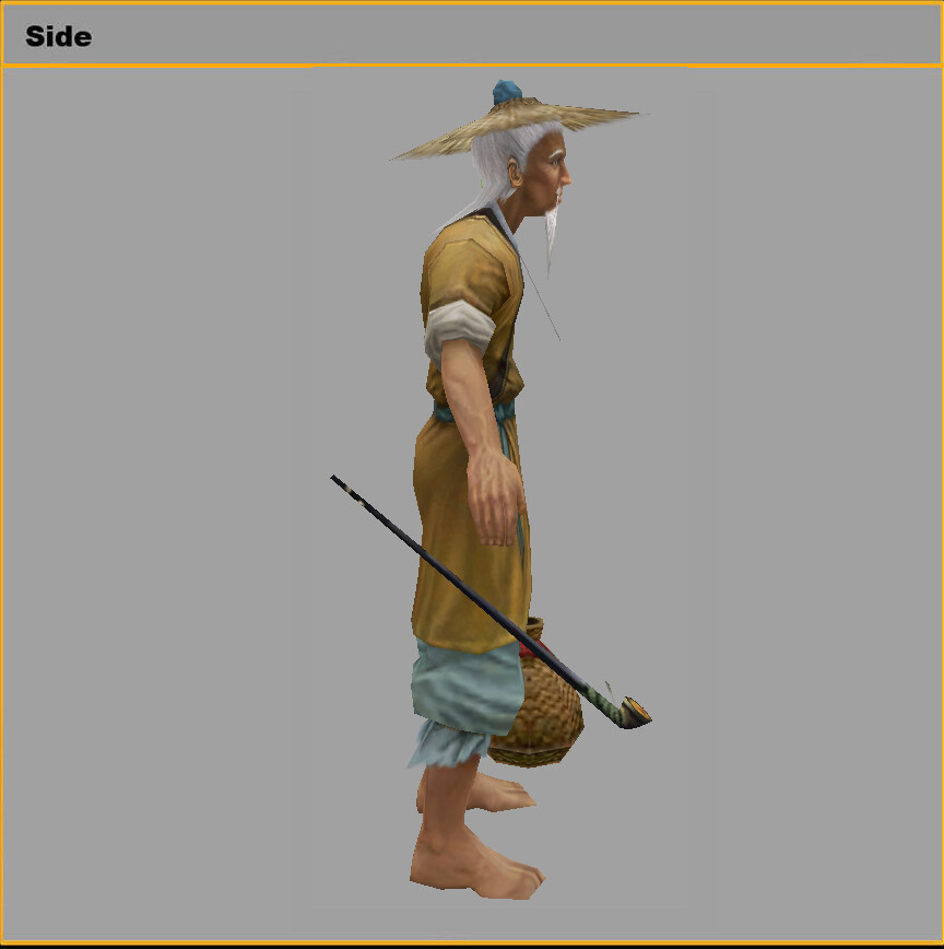 ArtStation - Low poly 3D characters-fishmonger | Game Assets