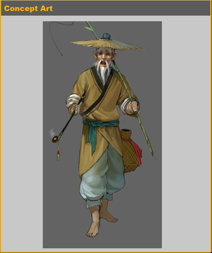 ArtStation - Low poly 3D characters-fishmonger | Game Assets