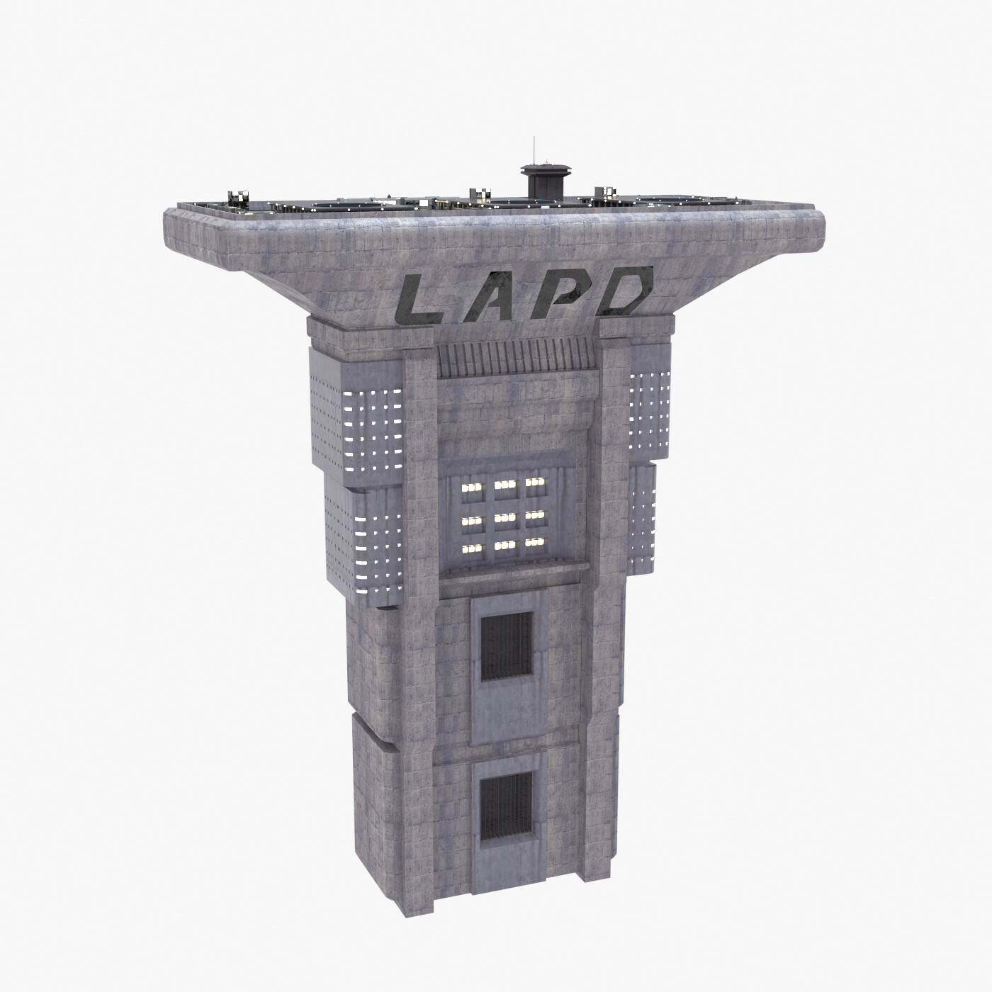 ArtStation - LAPD Bladerunner Building cyberpunk | Resources