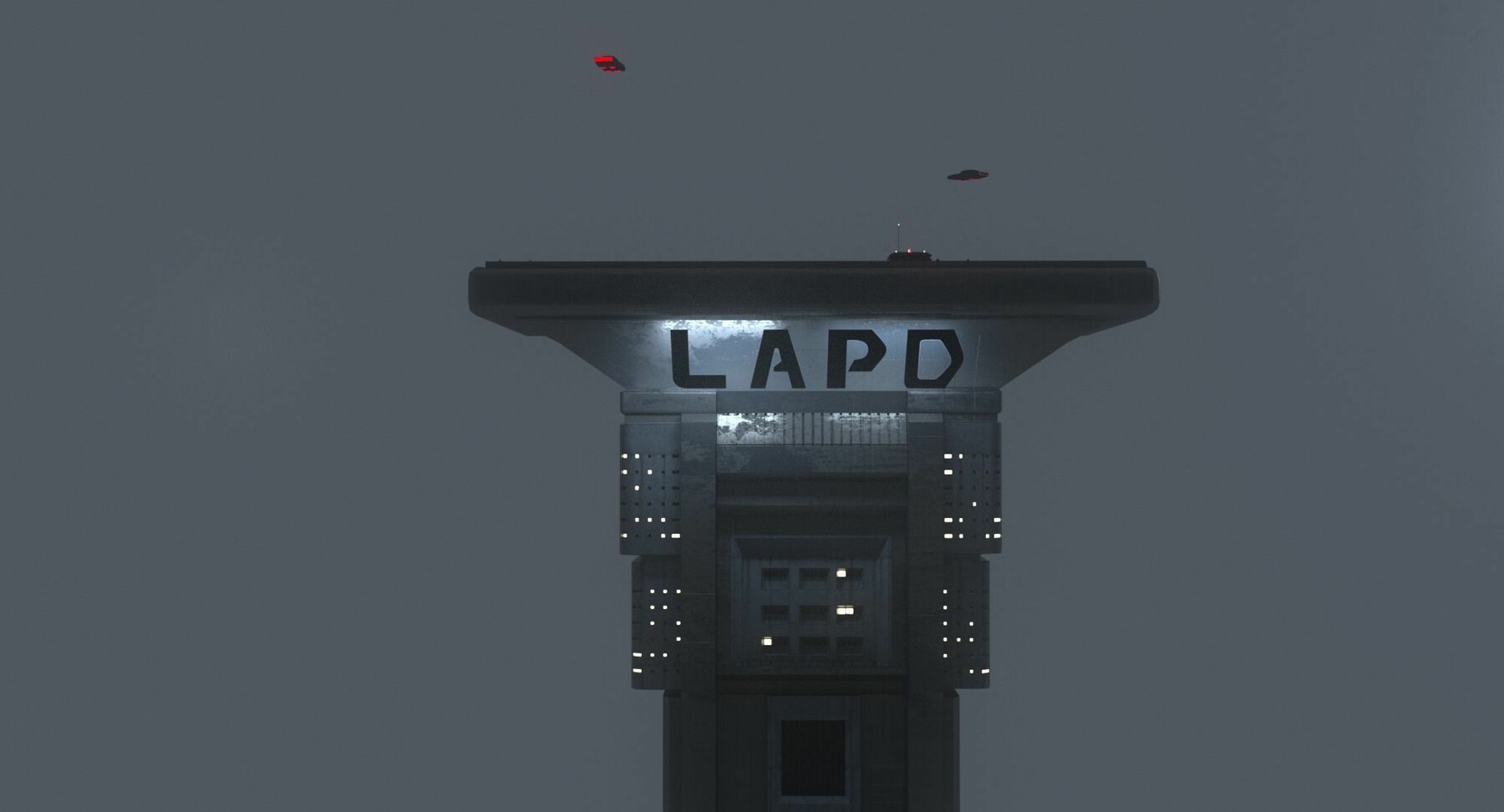ArtStation - LAPD Bladerunner Building cyberpunk | Resources