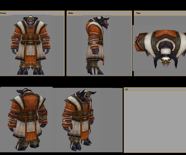 ArtStation - Cloth Set - Cow Magic 04 | Game Assets