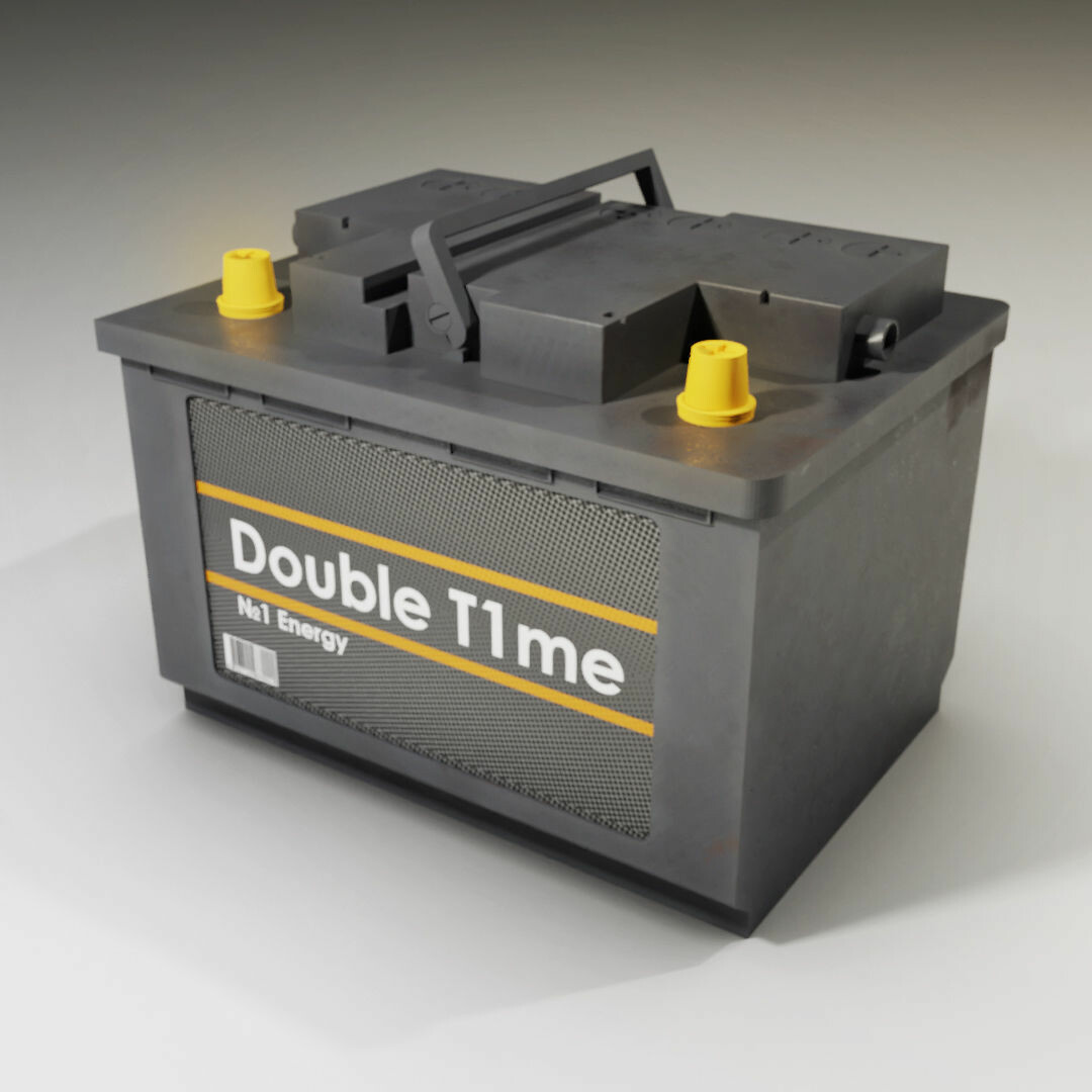 ArtStation - LOW POLY Car Battery Low-poly 3D model | Game Assets
