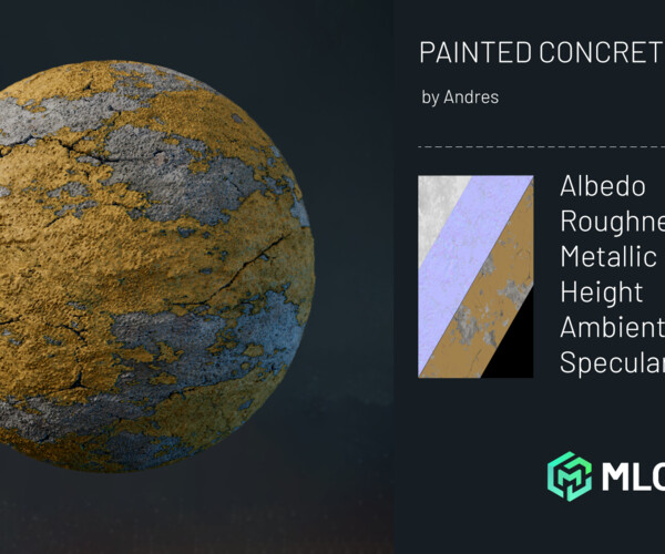 ArtStation - Painted Concrete | Game Assets