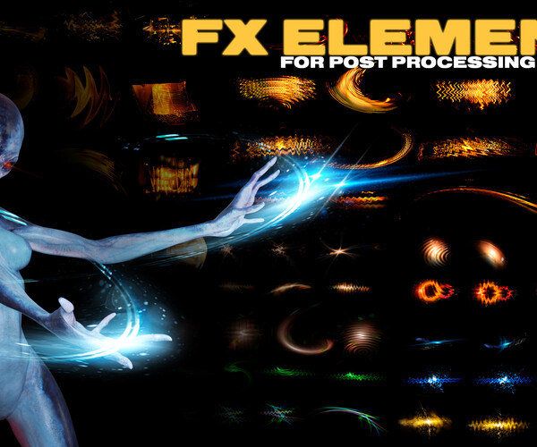 ArtStation - FX ELEMENTS FOR POST PROCESSING AND MORE | Resources
