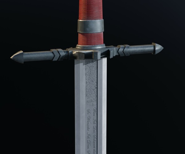 ArtStation - Executioner Sword - Low Poly | Game Assets