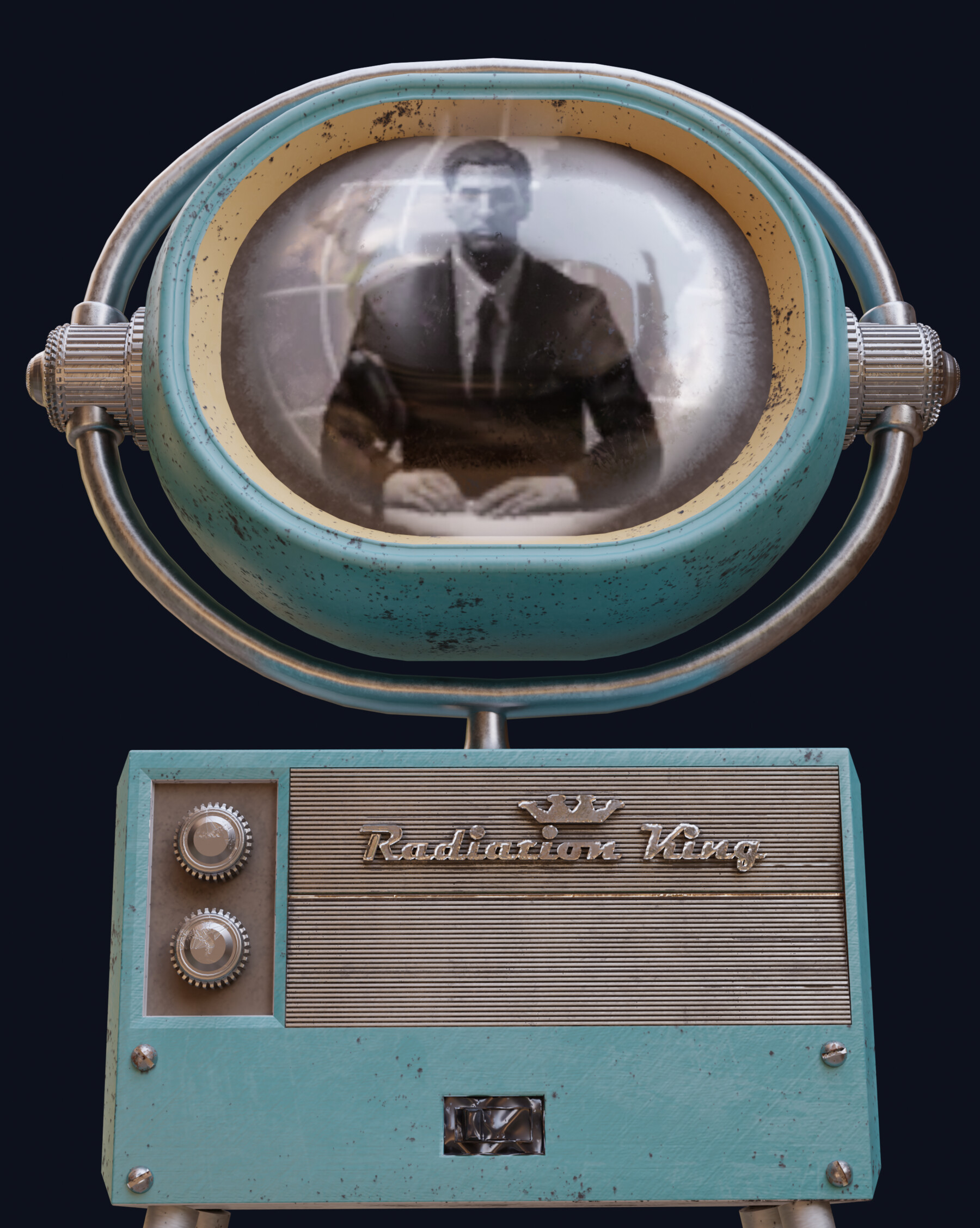ArtStation - Television - Fallout style TV | Game Assets