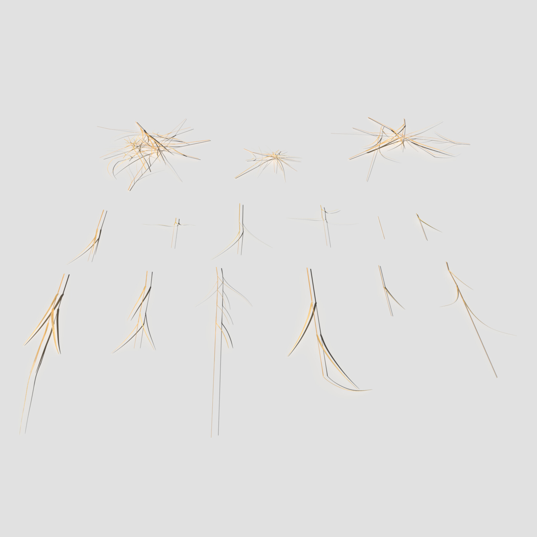 ArtStation - Low Poly Dead Grass Pack | Resources