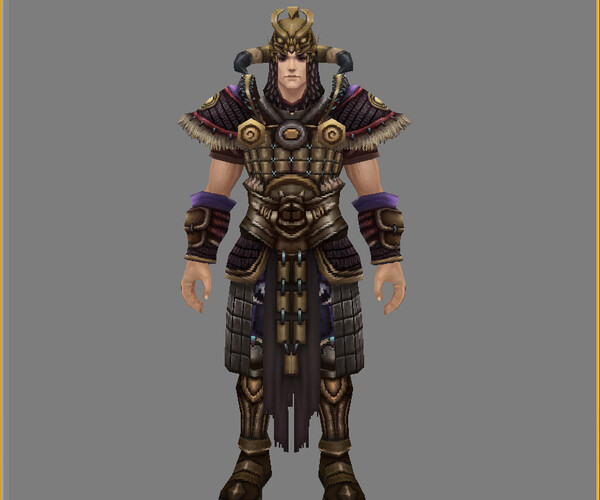 ArtStation - Light Armor Set - Male 03 | Game Assets