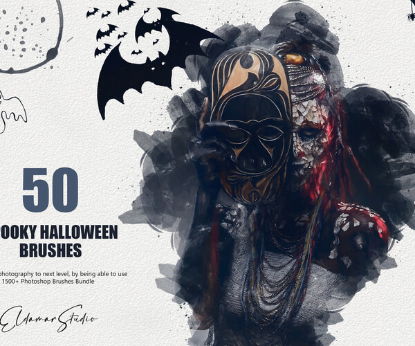 ArtStation - 50 Spooky Halloween Brushes | Brushes