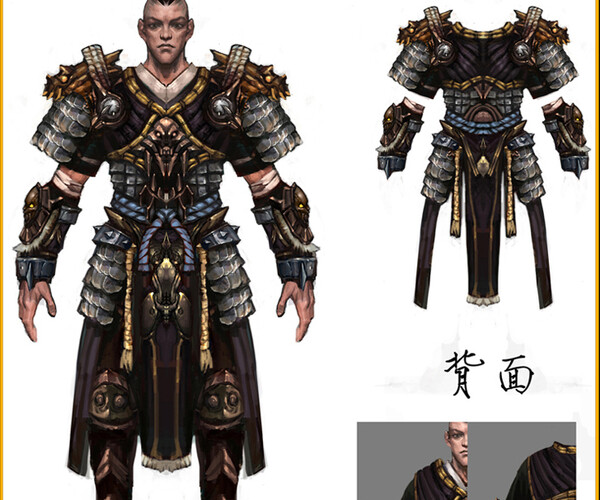 ArtStation - Heavy Armor Set - Monkey 04 | Game Assets