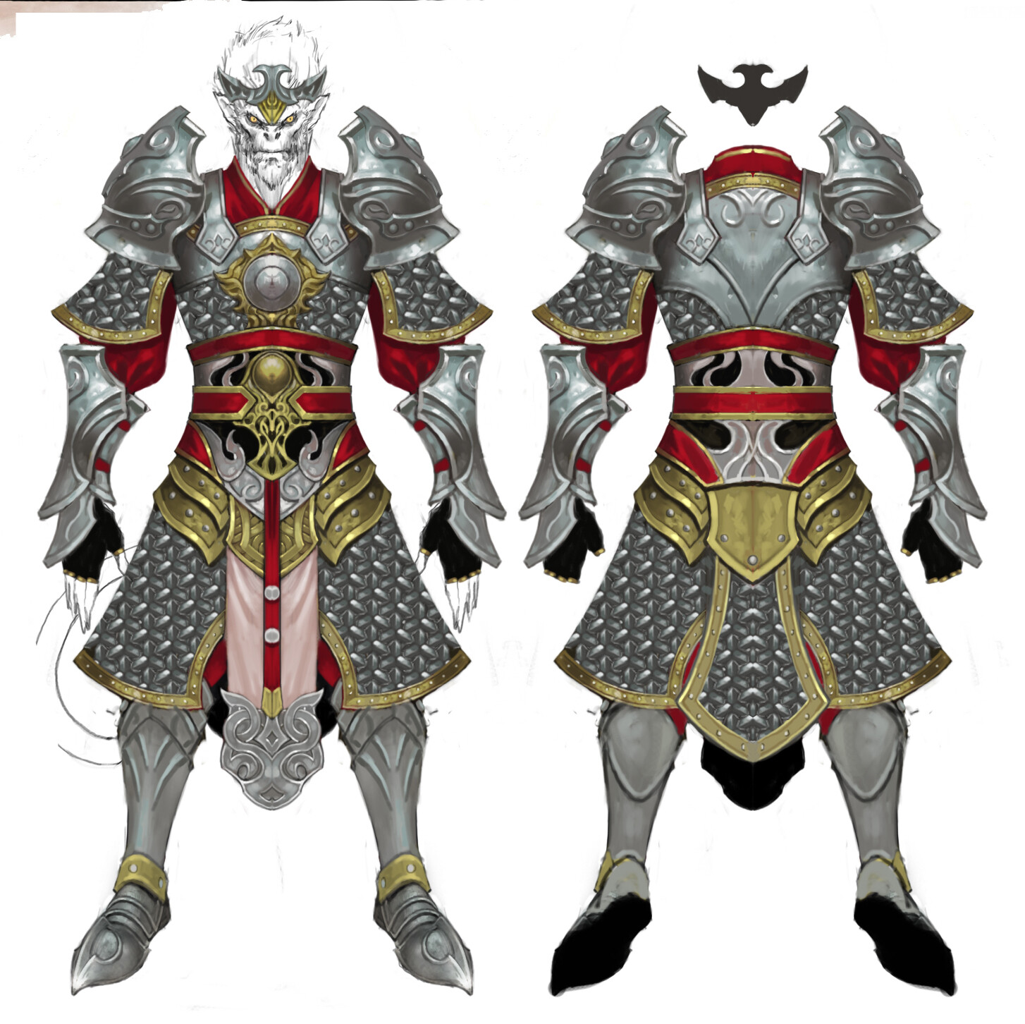 ArtStation - Heavy Armor Set - Monkey 07 | Game Assets