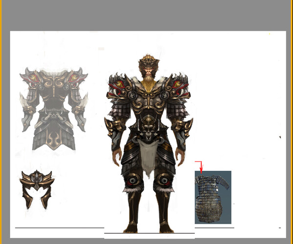 ArtStation - Heavy Armor Set - Monkey 08 | Game Assets