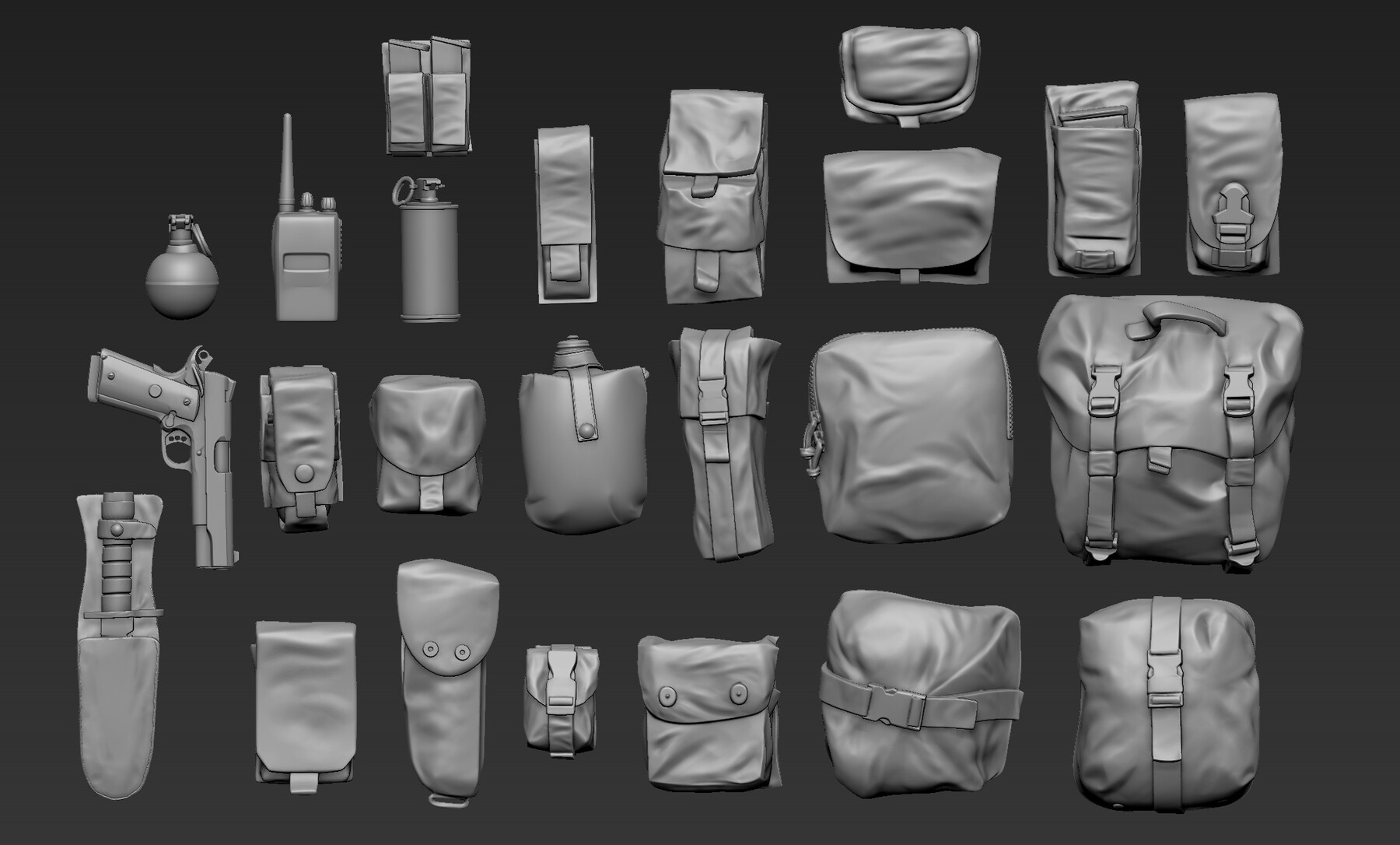 ArtStation - 3d Printable Military Equipment | Resources