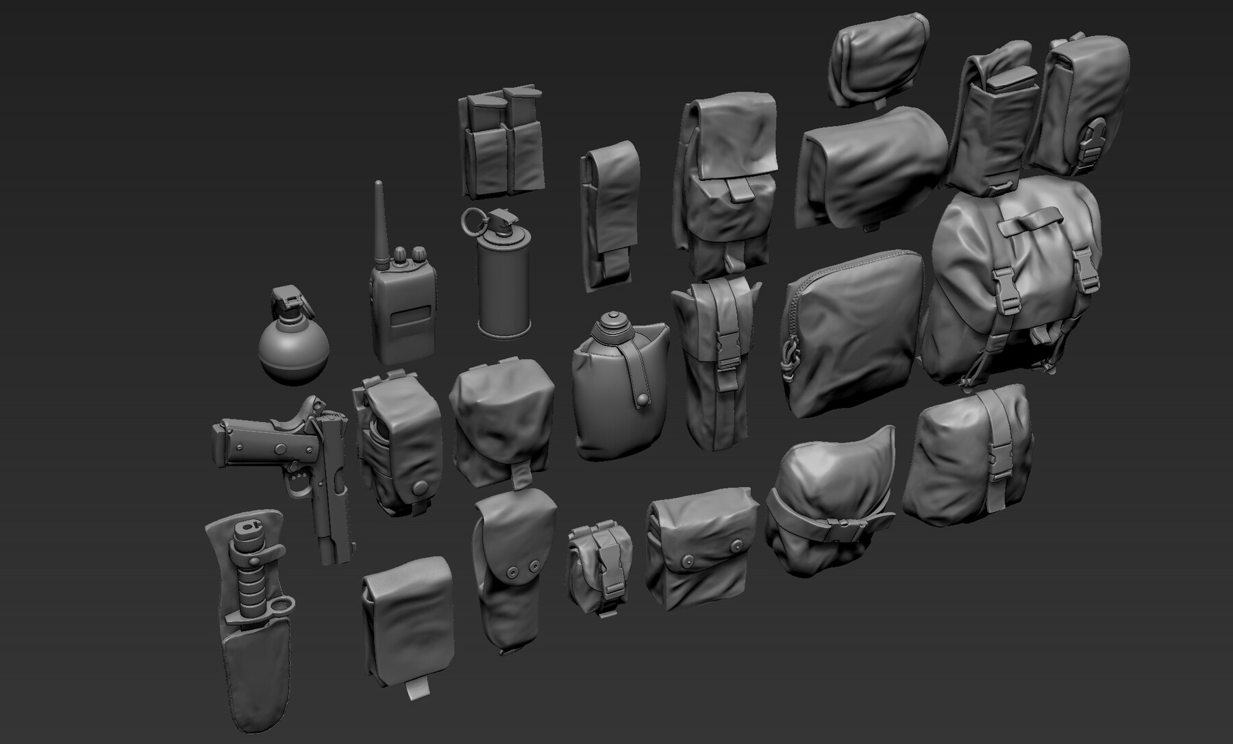ArtStation - 3d Printable Military Equipment | Resources