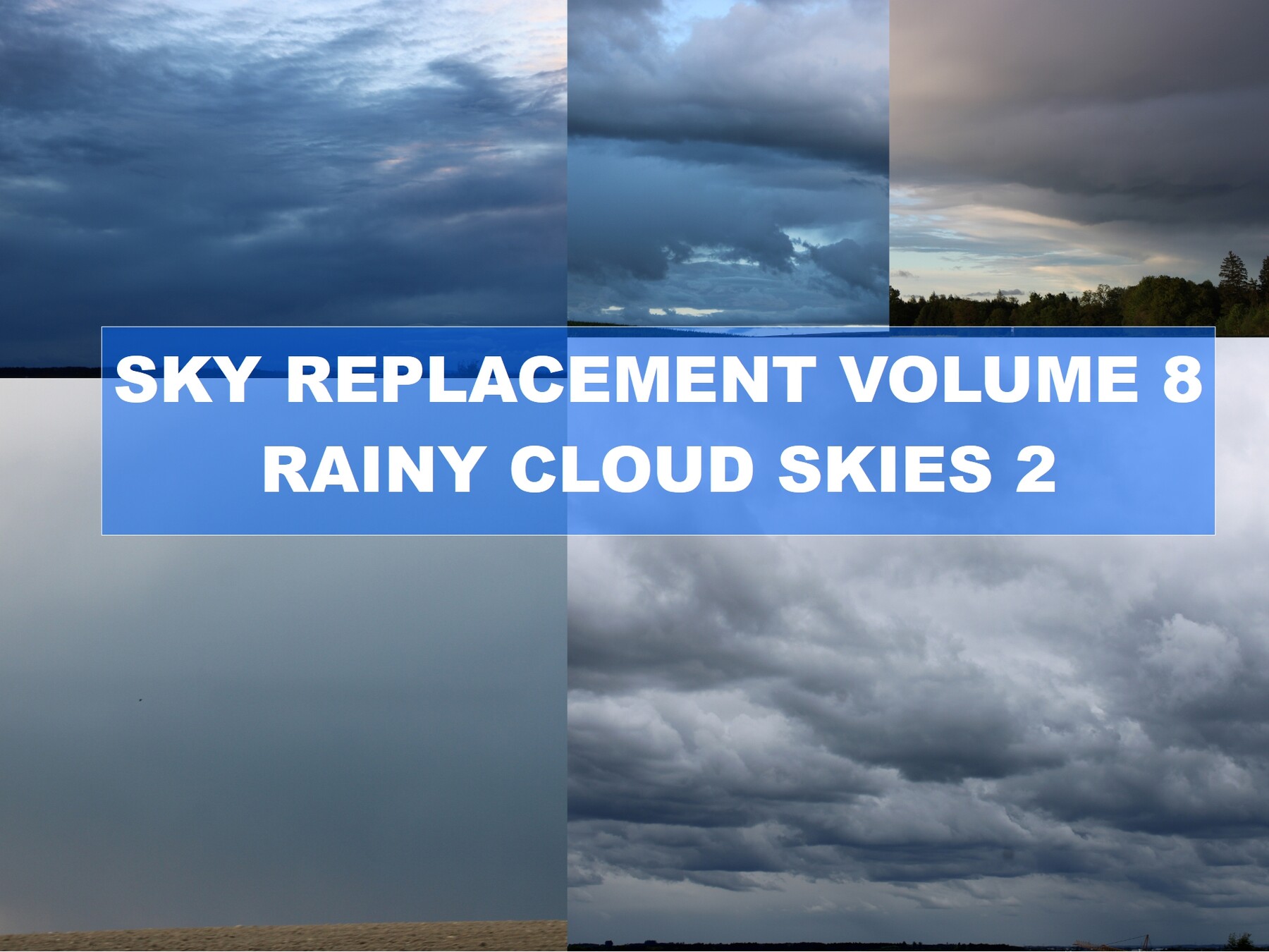 ArtStation - Sky Replacement Volume 8 - Rainy Clouds 2 | Resources
