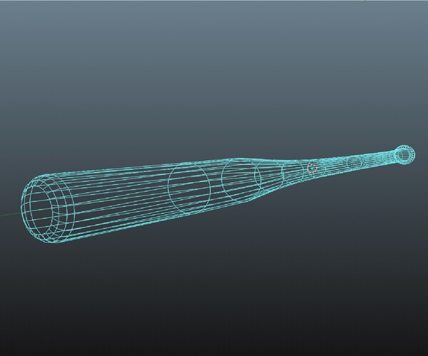 ArtStation - Baseball bat aluminum low-poly 3D model | Game Assets