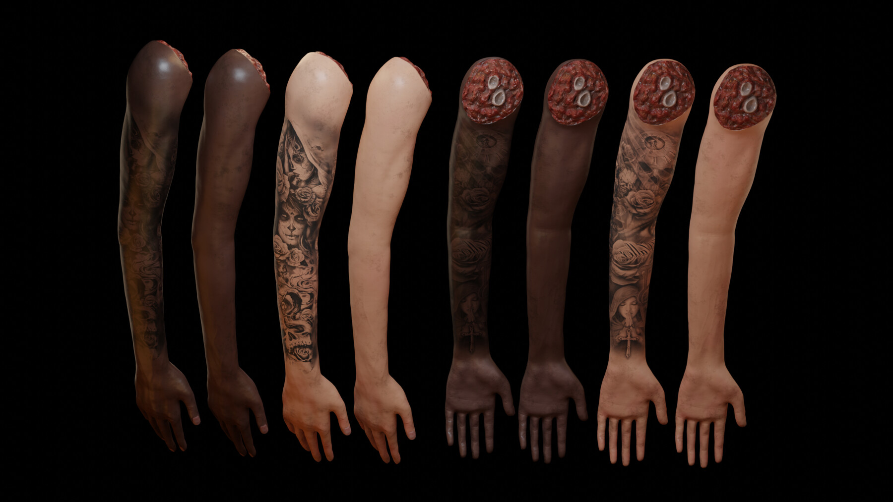 ArtStation - Severed Arm - Rigged | Game Assets