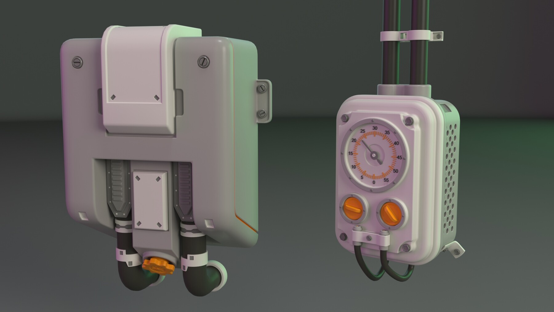 ArtStation - Wall Electric Props 1 - 20 pieces | Resources