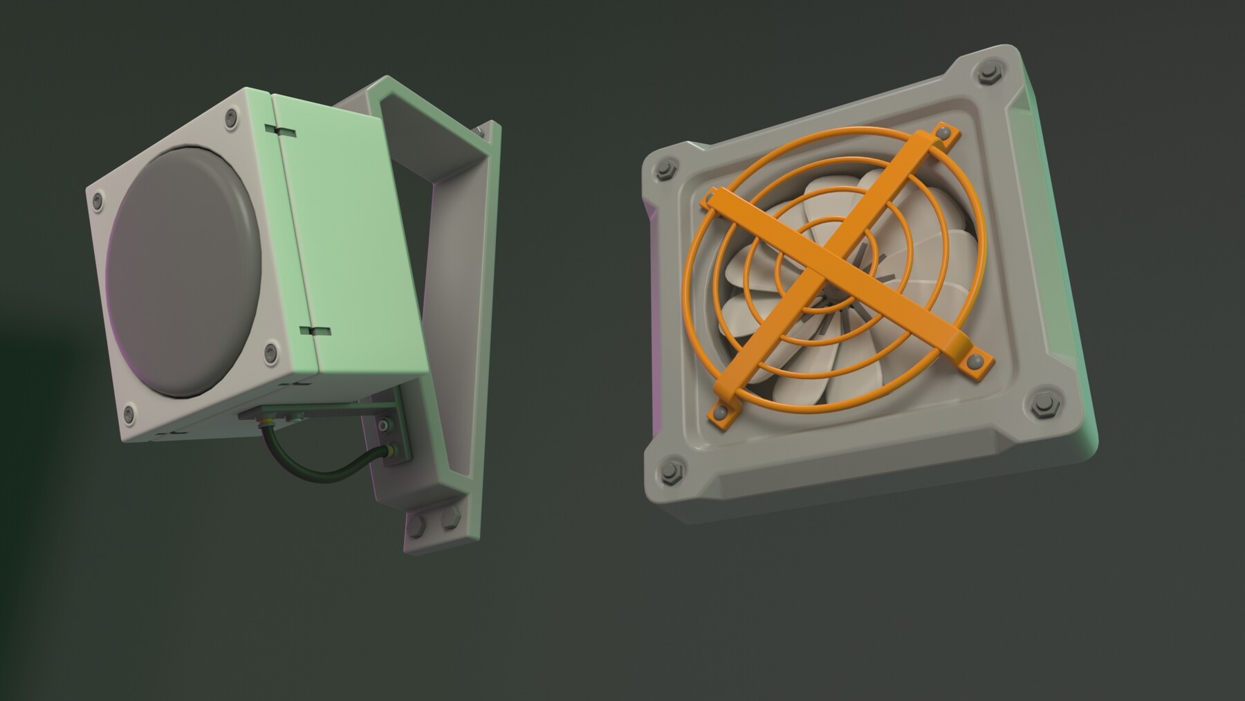 ArtStation - Wall Electric Props 1 - 20 pieces | Resources