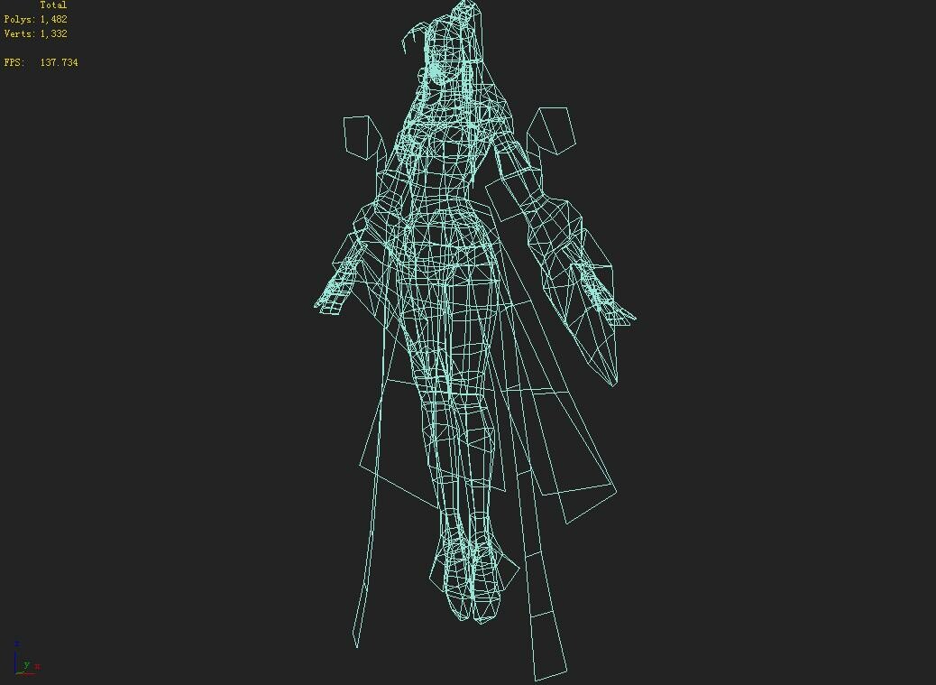 ArtStation - Low poly 3D Women - Water God | Game Assets