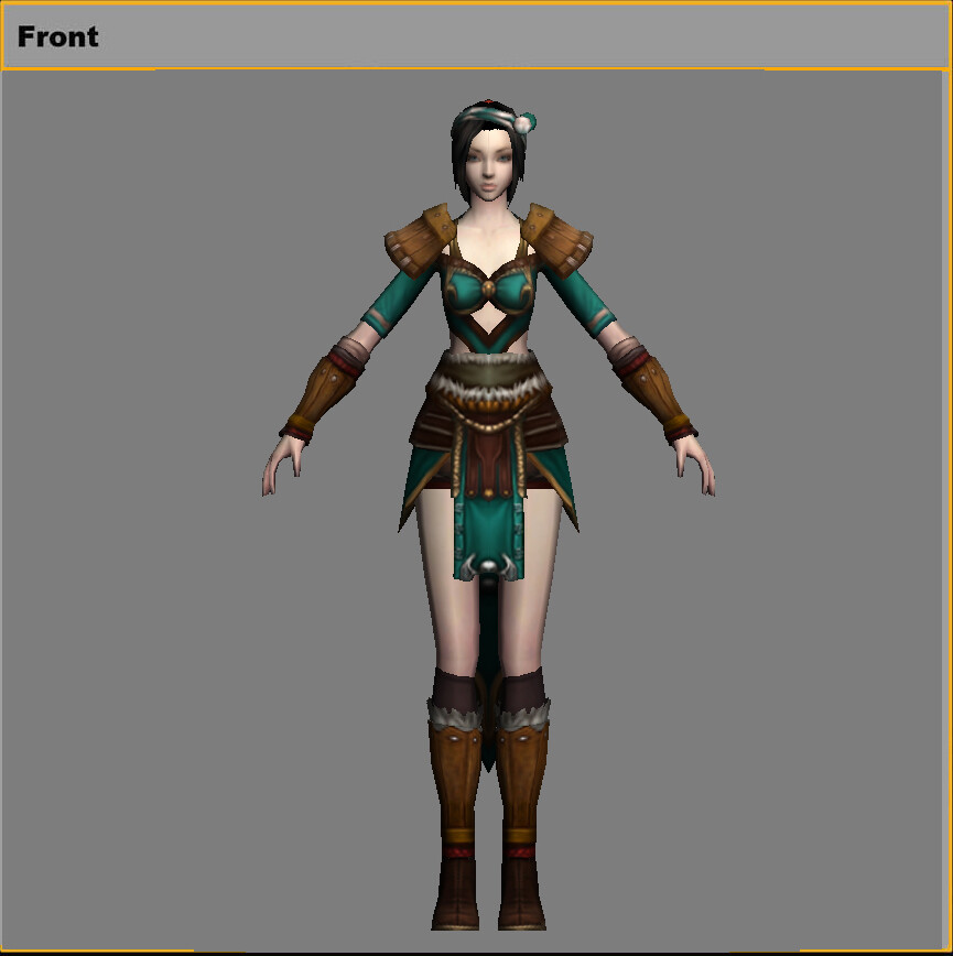 ArtStation - Cloth Set - Female 03 | Game Assets