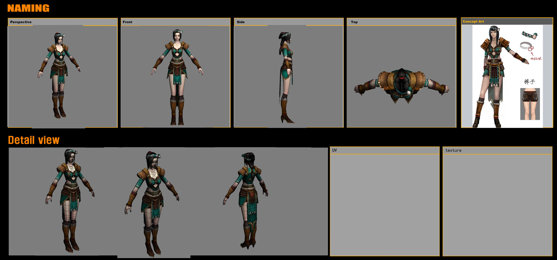 ArtStation - Cloth Set - Female 03 | Game Assets