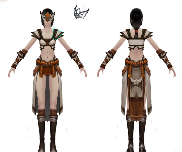 ArtStation - Cloth Set - Female 07 | Game Assets