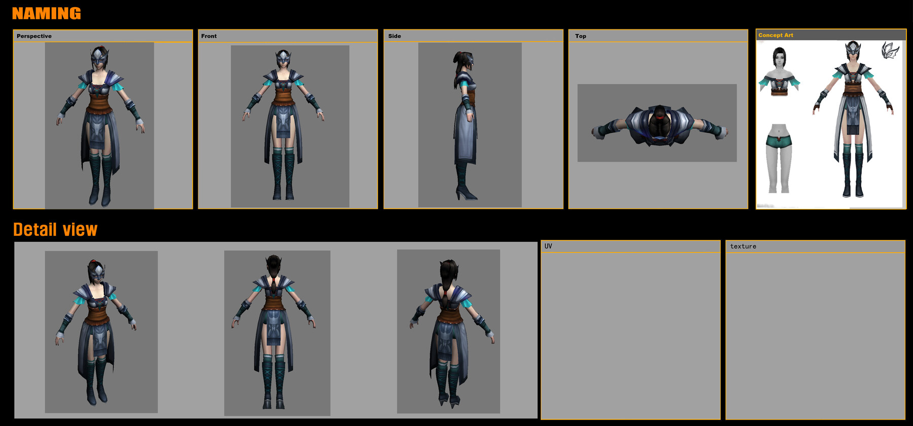 ArtStation - Cloth Set - Female 09 | Game Assets