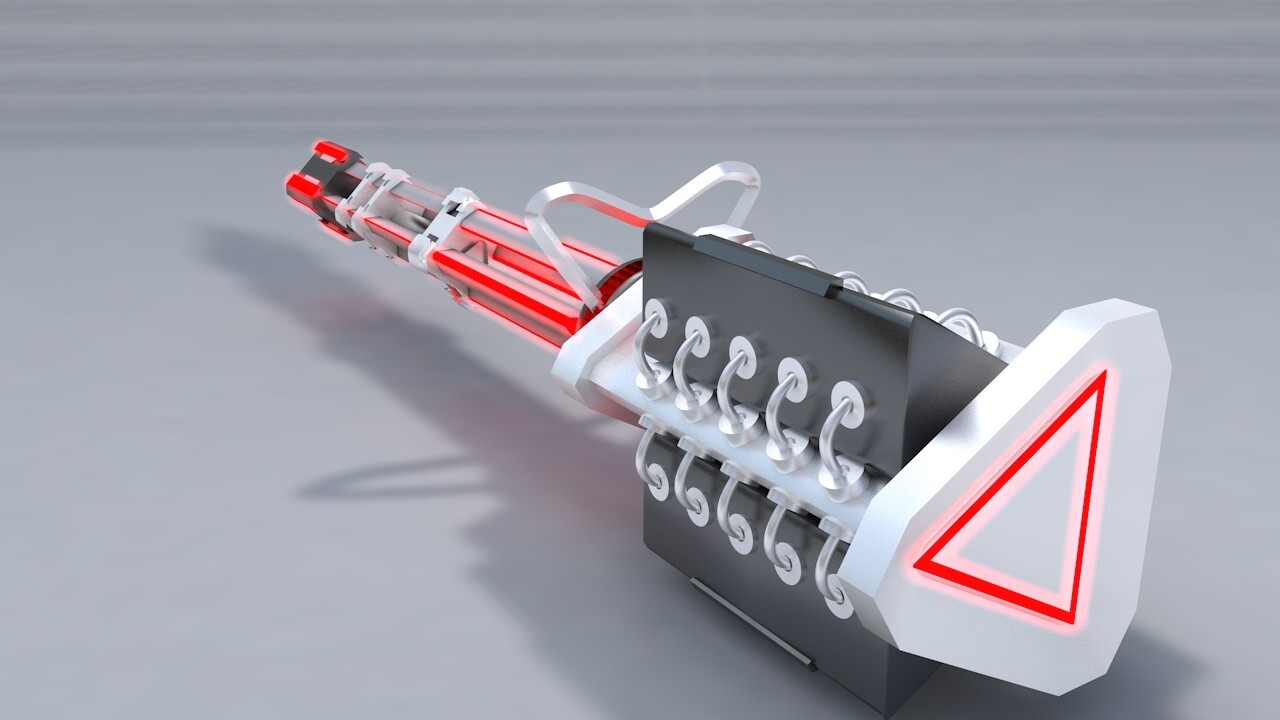 ArtStation - Minigun Futuristic | Resources
