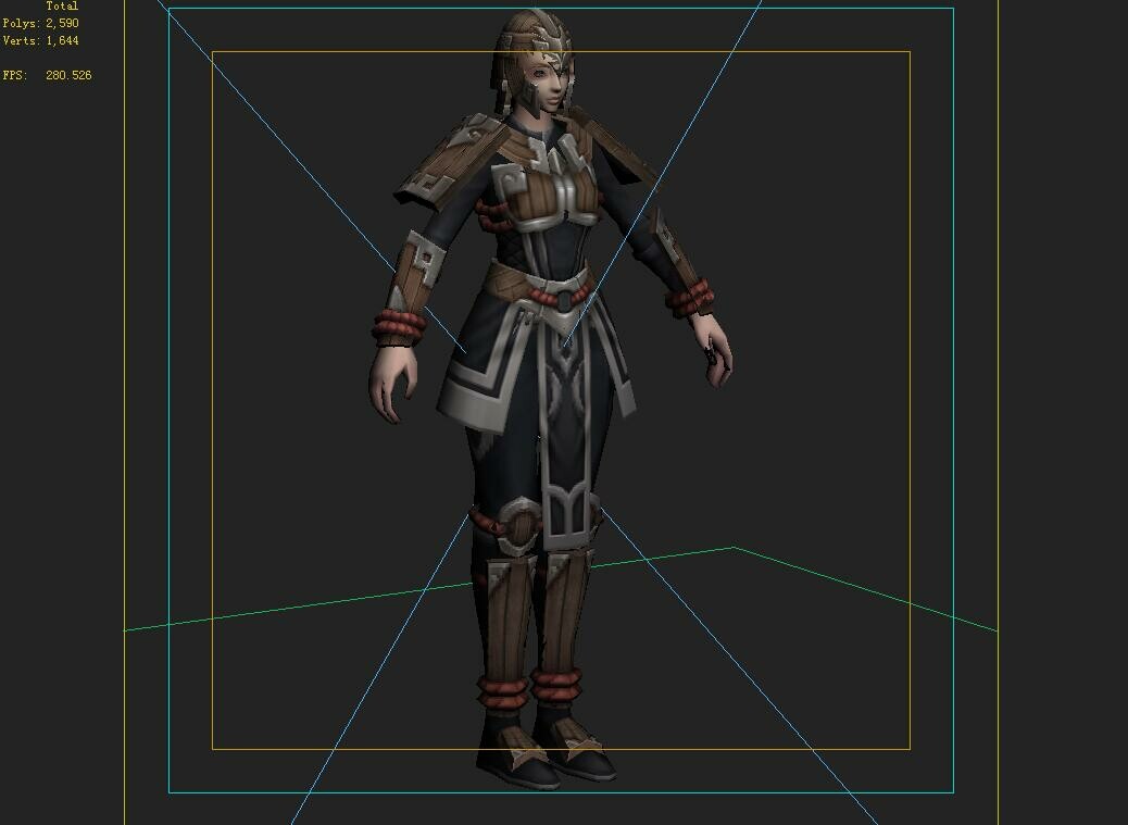ArtStation - Leather Women 09 | Game Assets