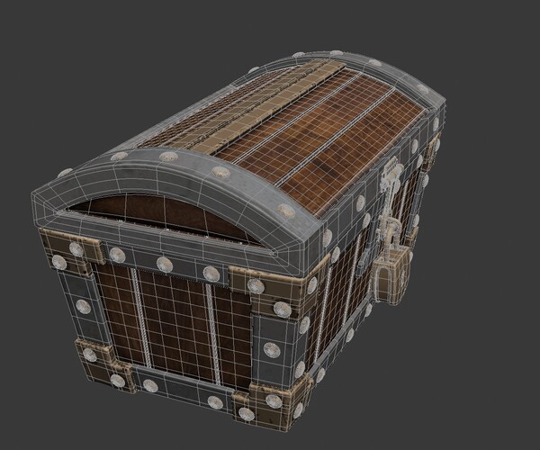 ArtStation - Treasure Chest with lock | Resources